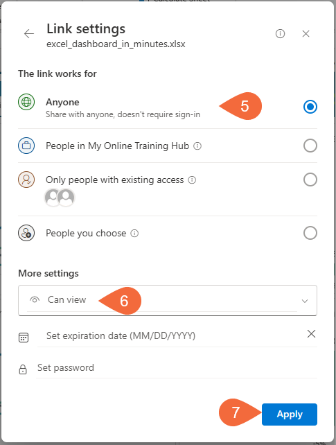 Embedding Excel Dashboards in a Web Page • My Online Training Hub