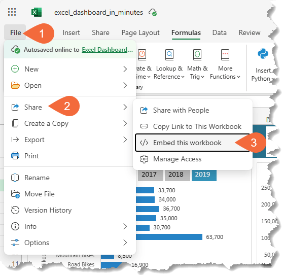 Embedding Excel Dashboards in a Web Page • My Online Training Hub