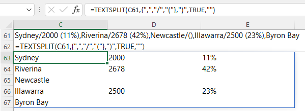 TEXTSPLIT, TEXTBEFORE and TEXTAFTER Functions • My Online Training Hub